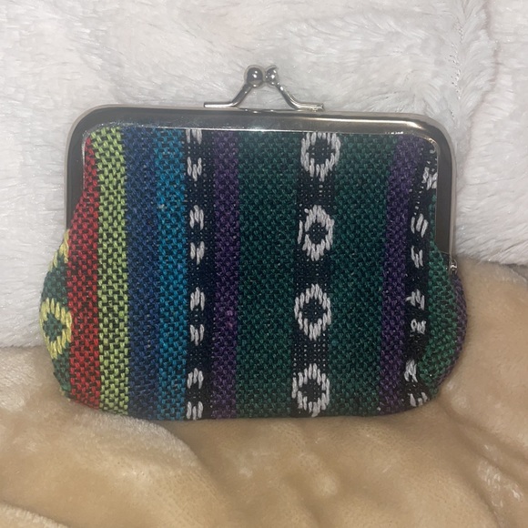 Bags | 21 Aztec Mixed Pattern Snap Closure Coin Pursewalletbrand New ...